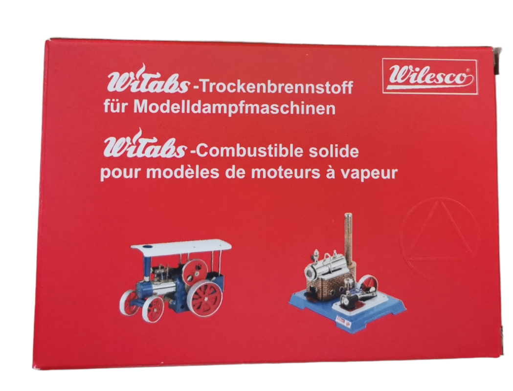 Solid Fuel Tabs Wilesco 01010 - 12 Pack For Model Steam Engines Solid ...